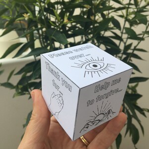 Cut and Colour Your Own Prayer Cube Printable DIGITAL DOWNLOAD | Prayer ...