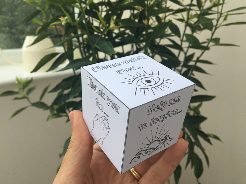 Cut and Colour Your Own Prayer Cube Printable DIGITAL DOWNLOAD | Prayer ...