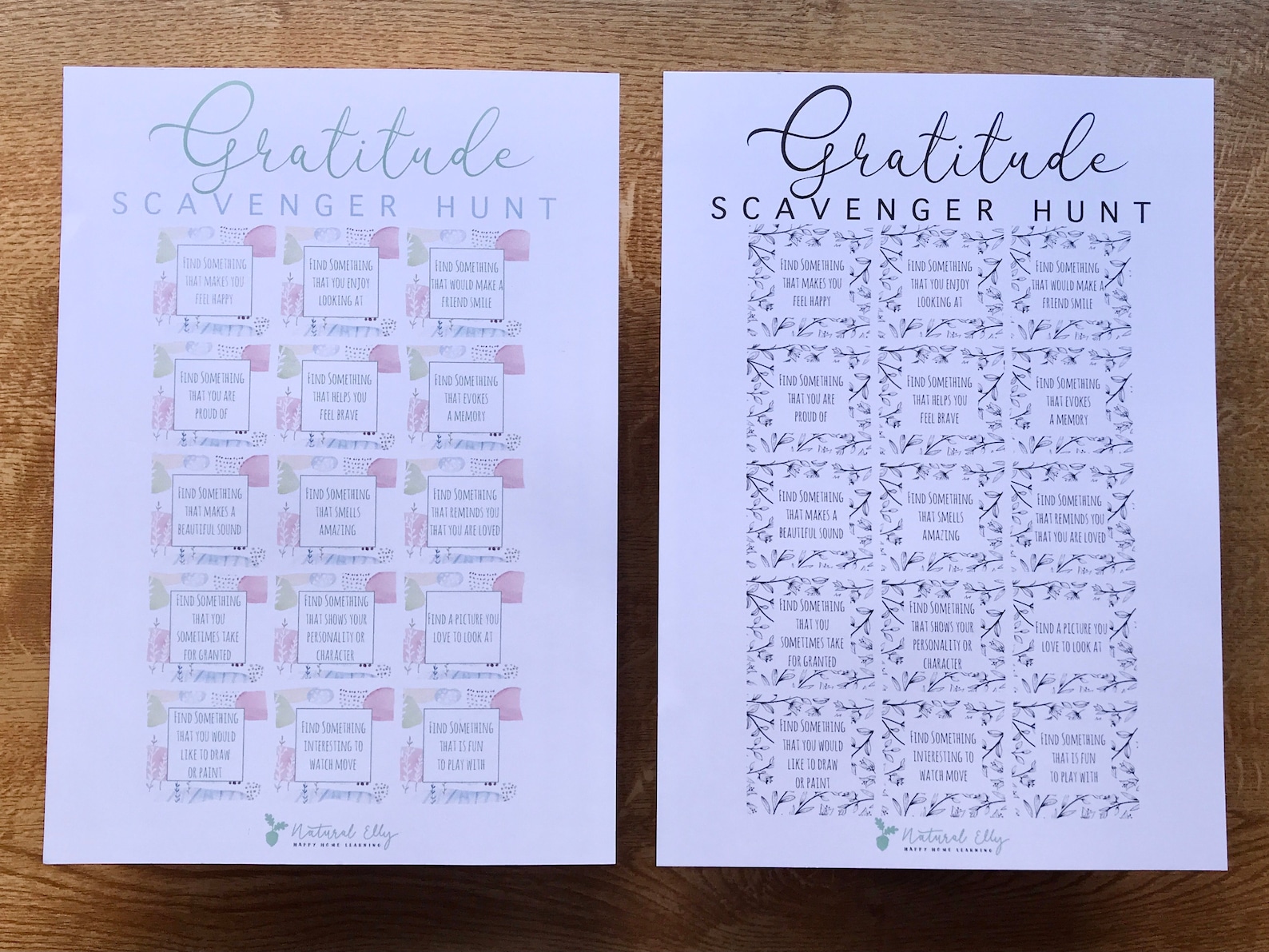 Gratitude Scavenger Hunt Printable DIGITAL DOWNLOAD Make Your Own ...