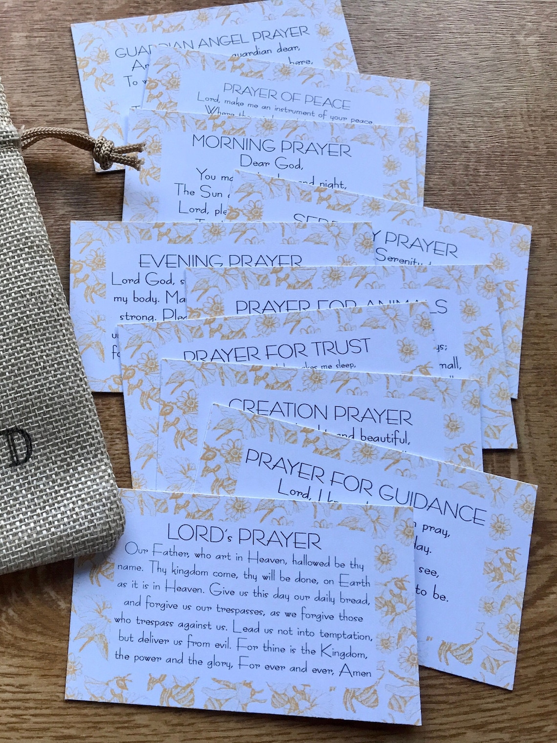 Prayer Cards Printable DIGITAL DOWNLOAD | 10 Cards. Make Your Own ...