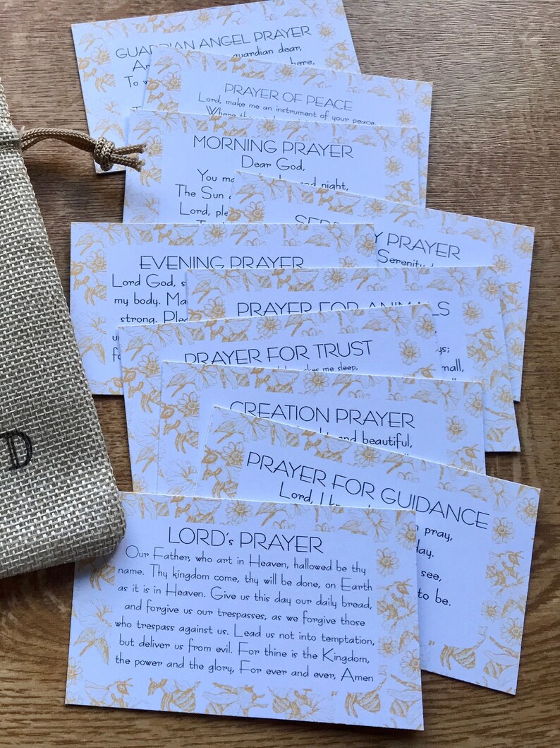 Prayer Cards Printable DIGITAL DOWNLOAD | 10 Cards. Make Your Own ...