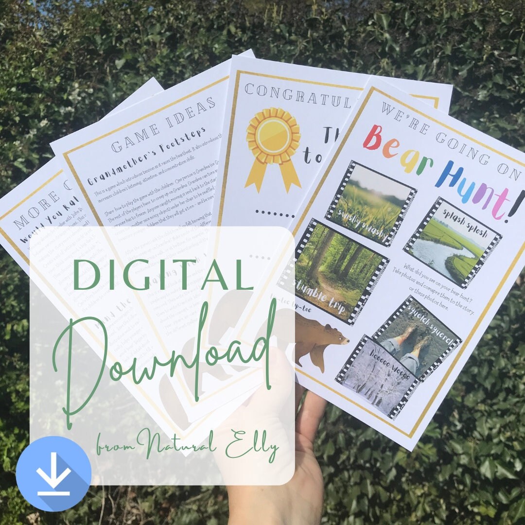 Printable ‘we’re Going on A Bear Hunt’ Activity Sheets With Game Ideas ...