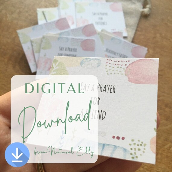 Prayer Prompt Cards Printable DIGITAL DOWNLOAD Make Your Own | Etsy