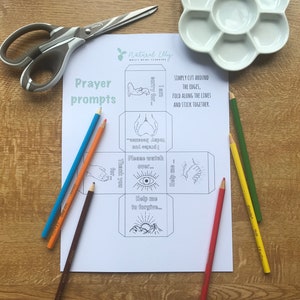 Cut and Colour Your Own Prayer Cube Printable DIGITAL DOWNLOAD | Prayer ...