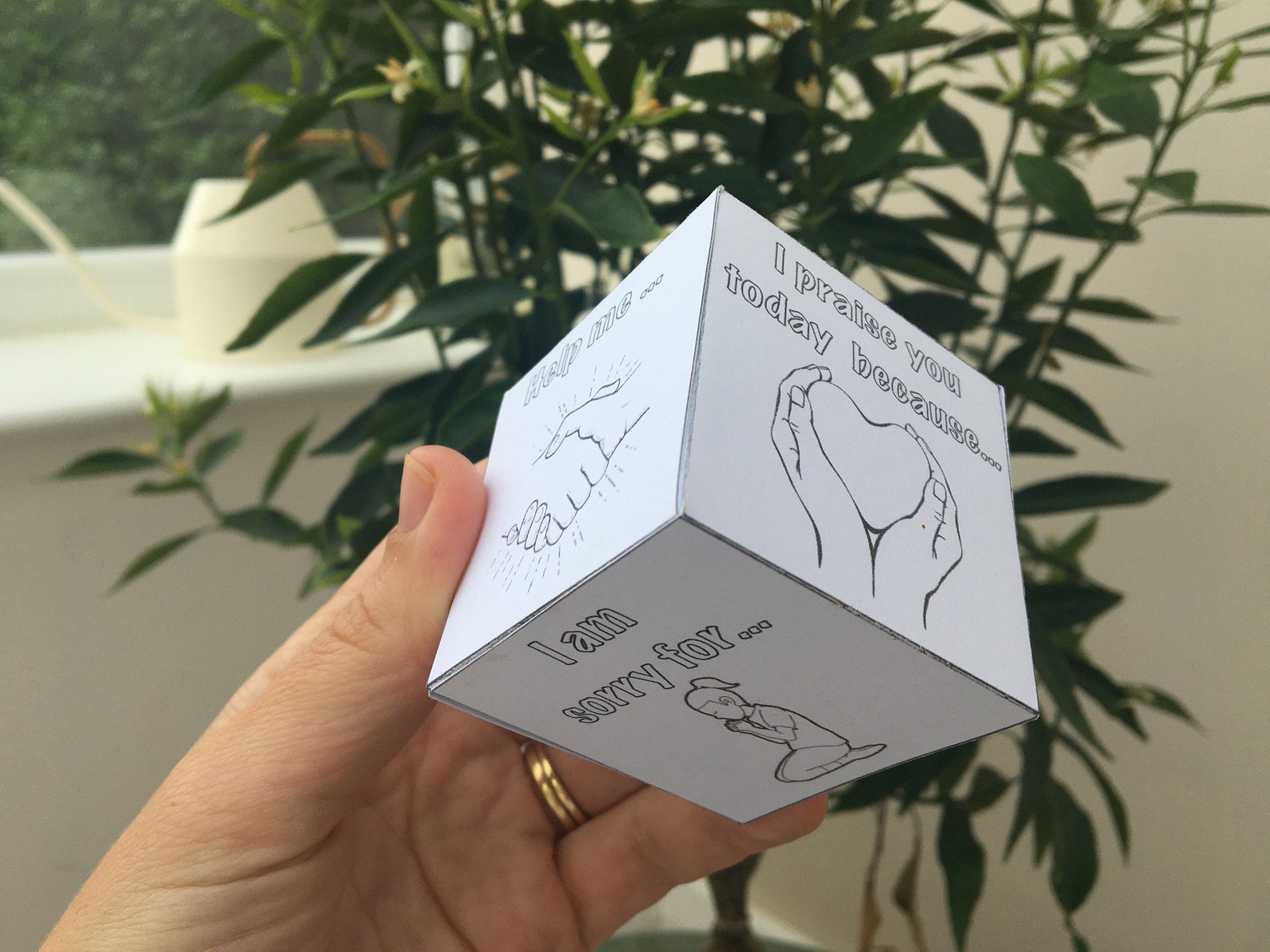 Cut and Colour Your Own Prayer Cube Printable DIGITAL DOWNLOAD | Prayer ...