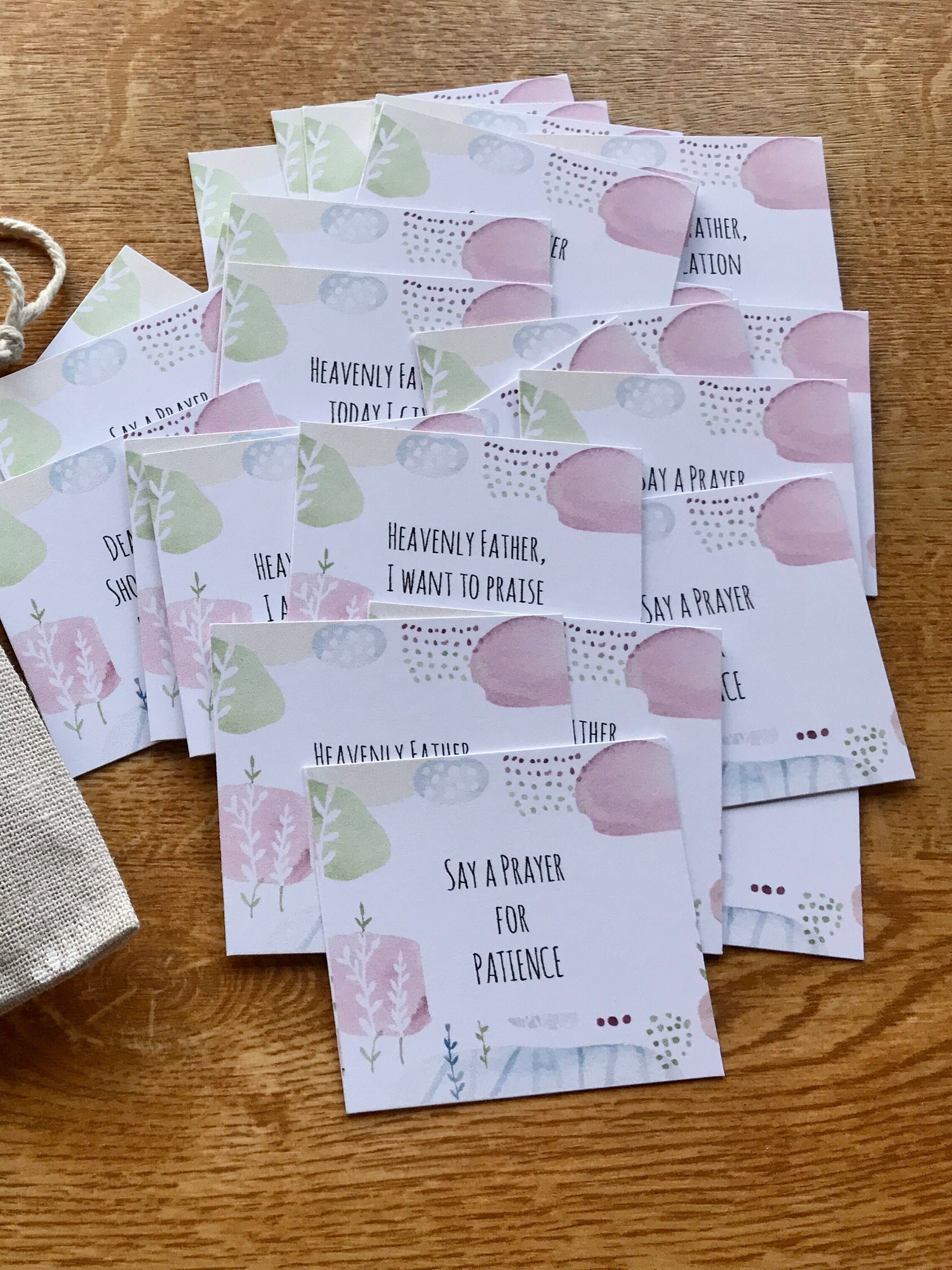 Prayer Prompt Cards Printable DIGITAL DOWNLOAD | Make Your Own Prayer ...