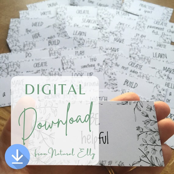 40 Activity Ideas Printable DIGITAL DOWNLOAD 40 Cards to | Etsy