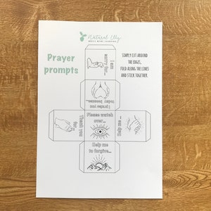 Cut and Colour Your Own Prayer Cube Printable DIGITAL DOWNLOAD | Prayer ...