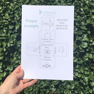 Cut and Colour Your Own Prayer Cube Printable DIGITAL DOWNLOAD | Prayer ...