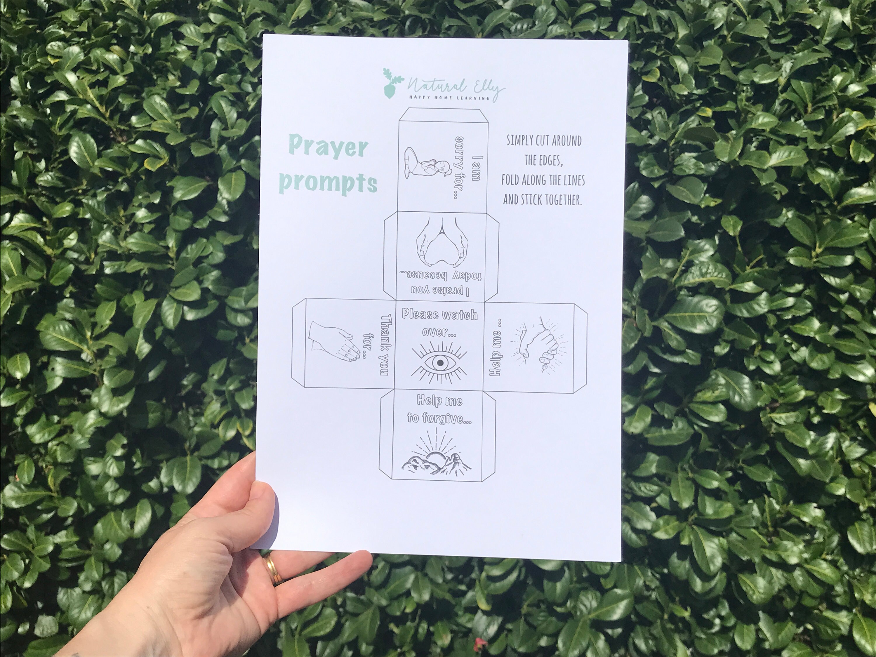 Cut and Colour Your Own Prayer Cube Printable DIGITAL DOWNLOAD | Prayer ...
