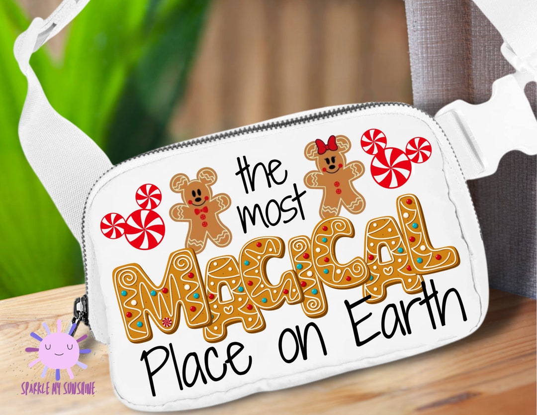 Most Magical Place Disney World Christmas Fanny Pack, Mickey Minnie ...