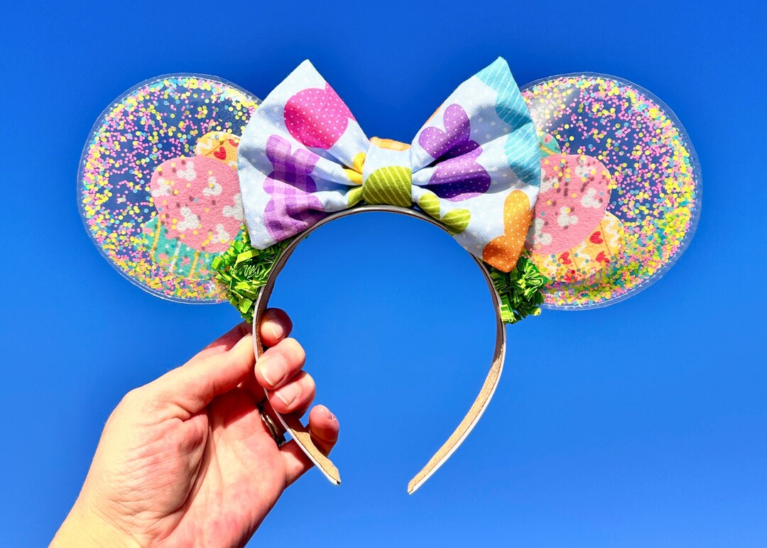 Disney Easter Mickey Ears, Easter Egg Minnie Mouse Ears, Spring Pastel ...
