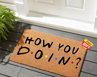 Friends Welcome Mat - Etsy