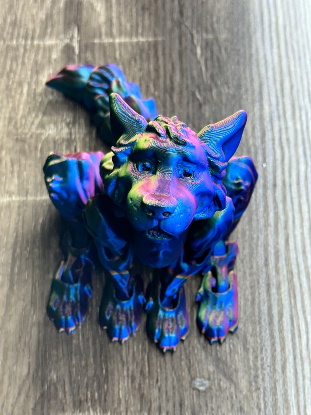 Articulated Wolf Fidget Toy - Etsy