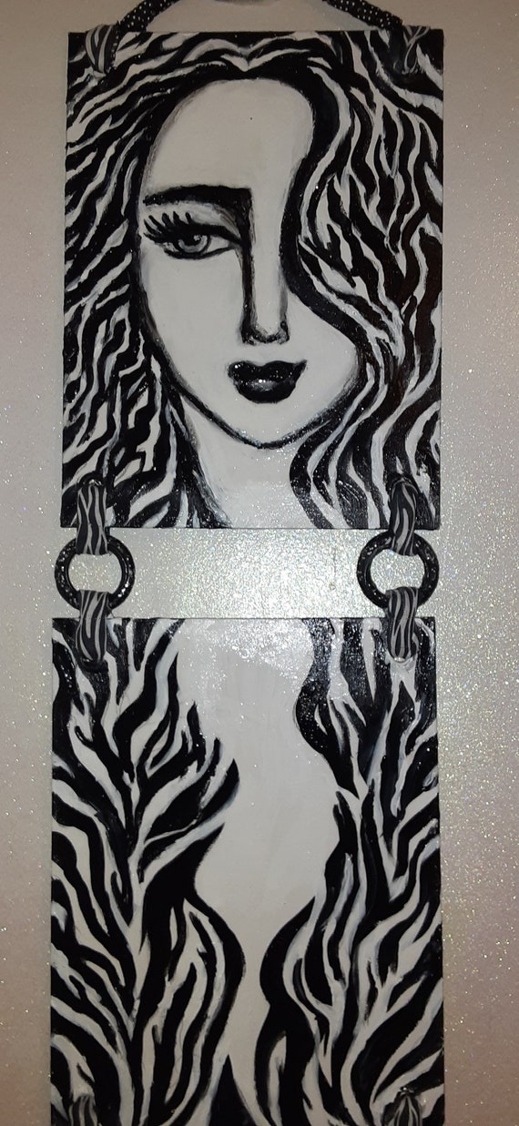 Zebra Totem Black &white - Etsy