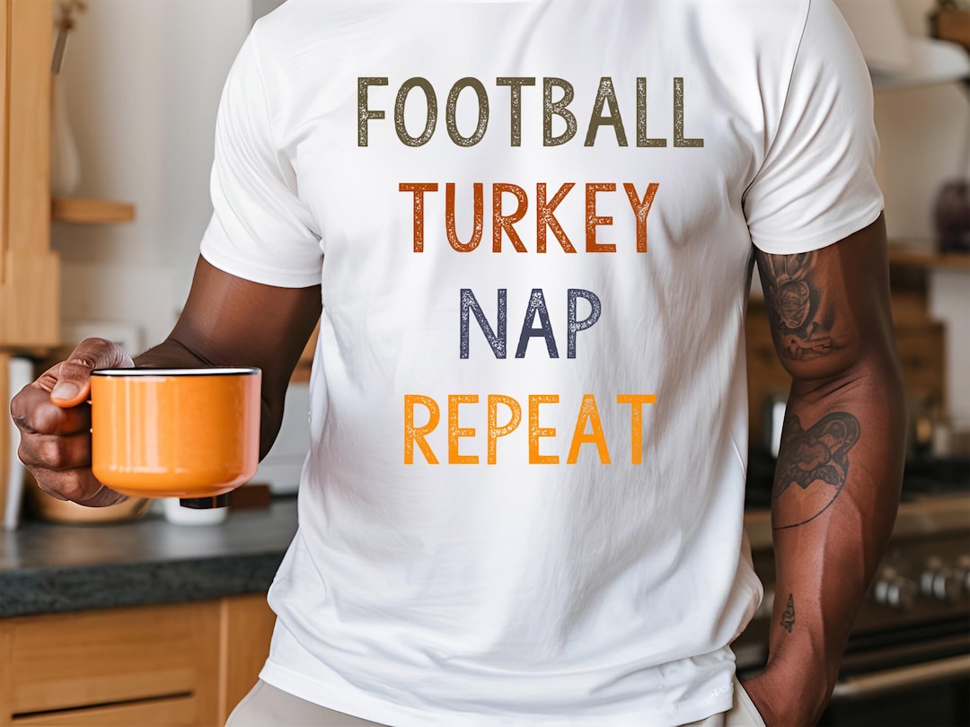 Football Turkey Nap Repeat Digital File, Digital Download, Sublimation ...
