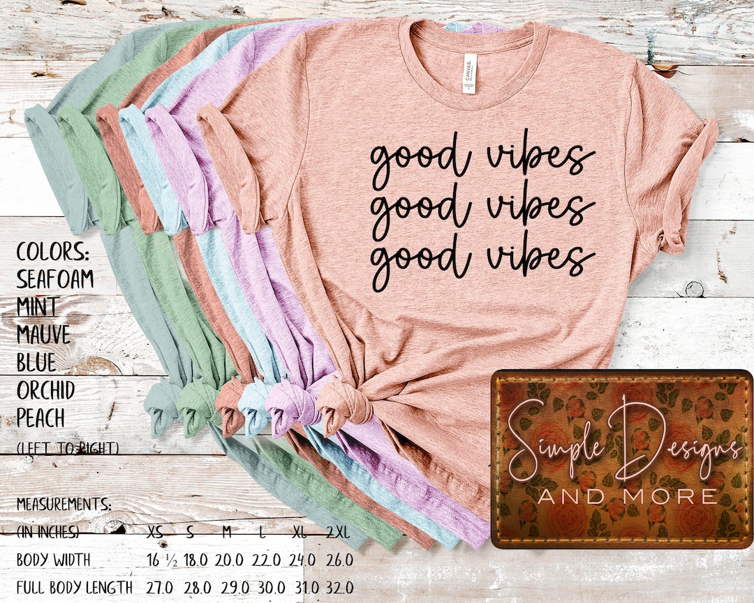 Good Vibes Digital File, Digital Download, Sublimation, DTF, DTG, PNG ...