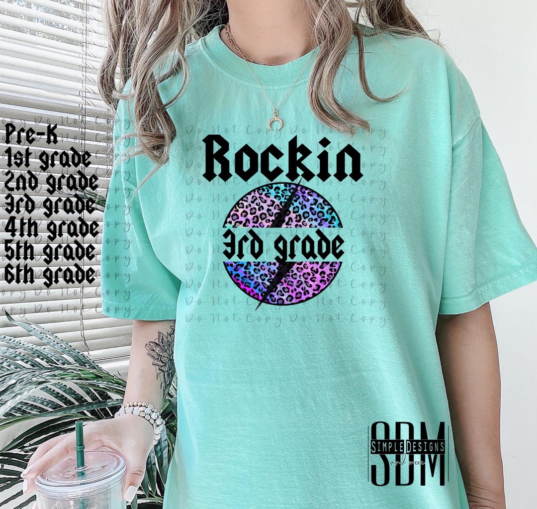 Rockin Back to School Digital File, Pre-k to 6th Bundle Digital ...
