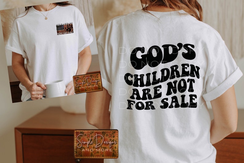 God’s Children Are Not for Sale Bundle Wavy Font Digital Download ...