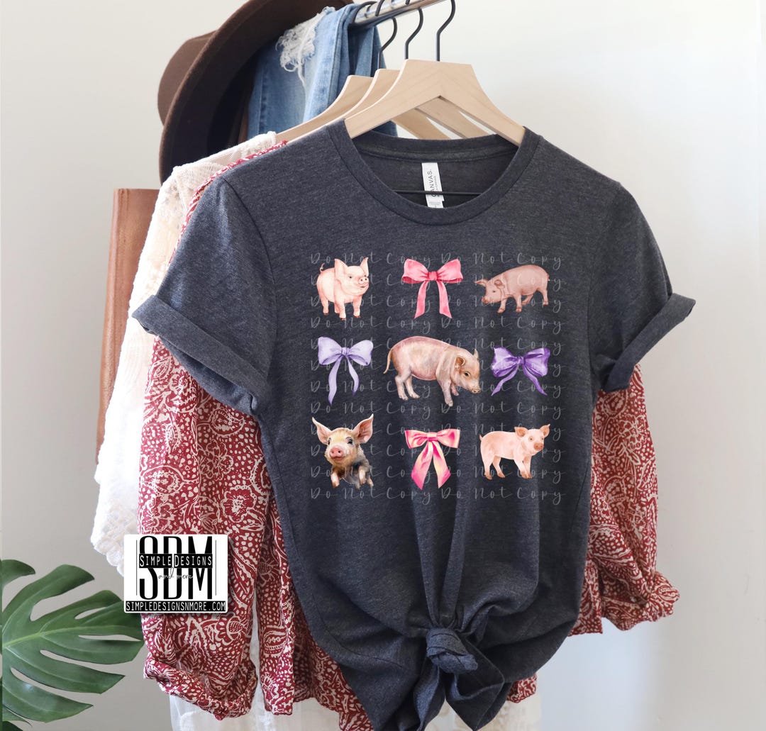 Pig Collage Digital Download, Farm Animals Sublimation, Png, Tumbler ...