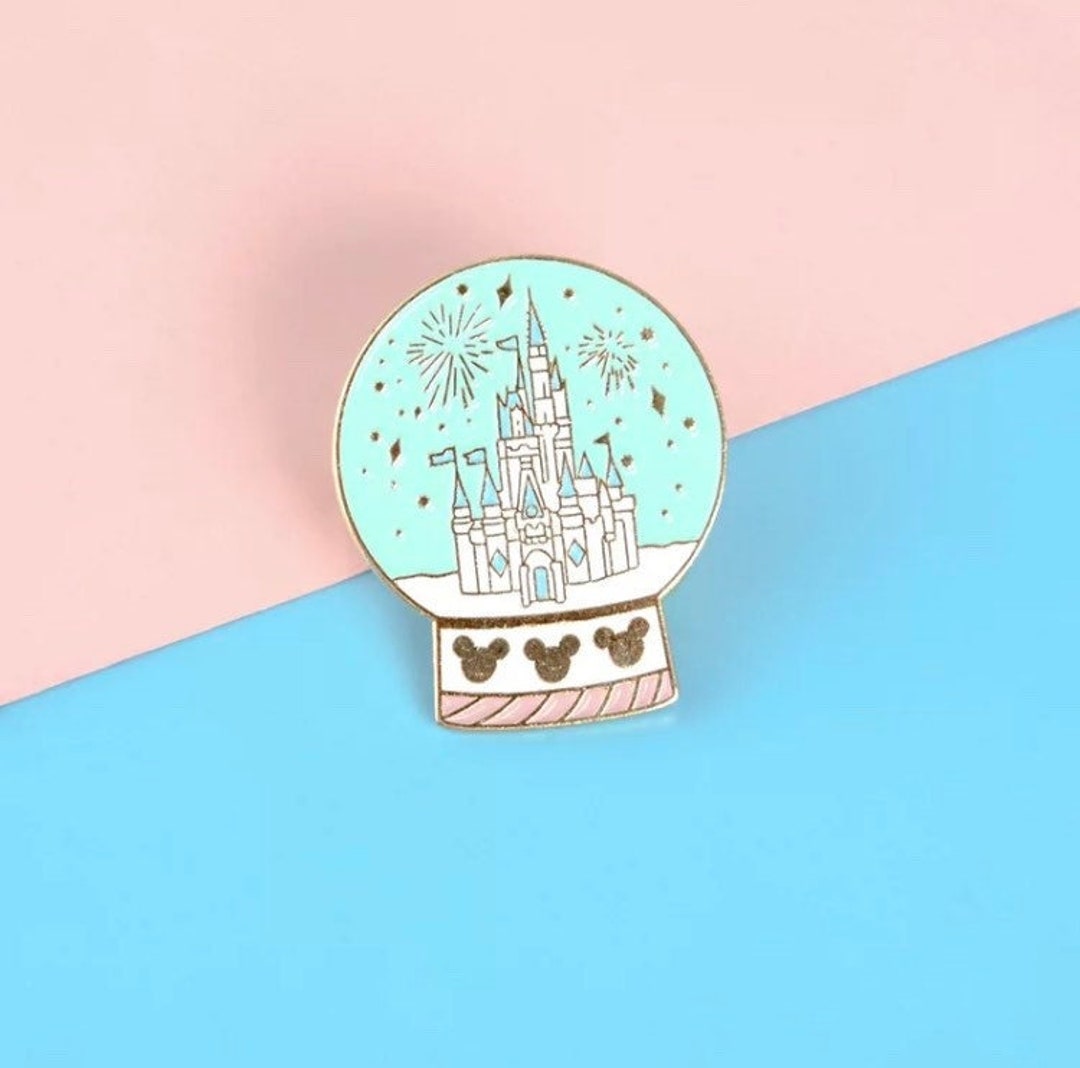 Disney Castle Pin Mickey Mouse Enamel Pin Cinderella Castle - Etsy
