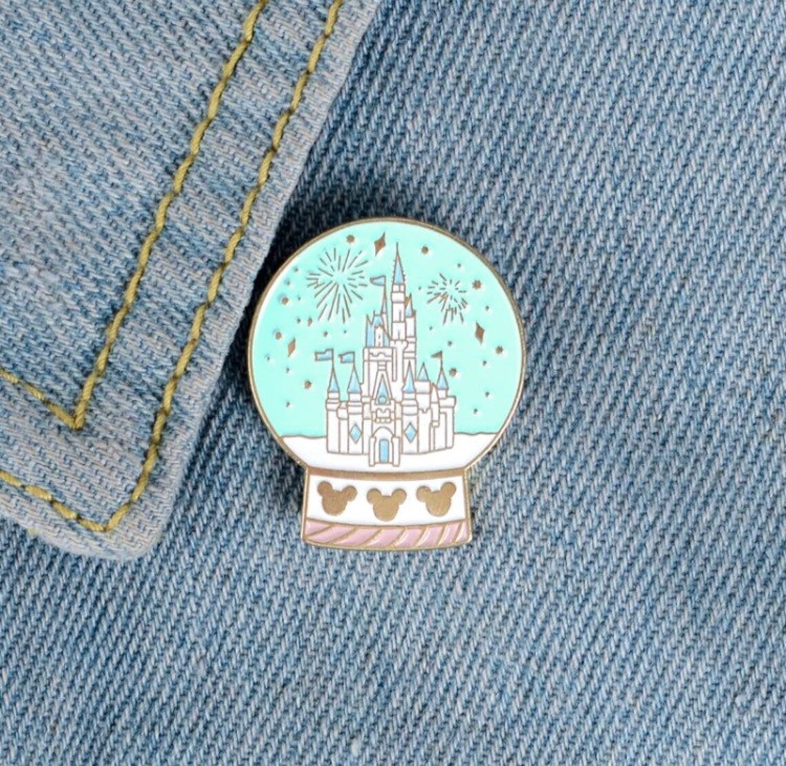 Disney Castle Pin Mickey Mouse Enamel Pin Cinderella Castle - Etsy