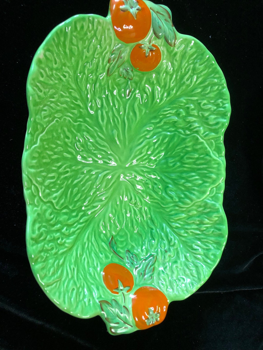 Beswick Ware Vintage Lettuce Leaf and Tomato Salad or Vegetable Serving ...