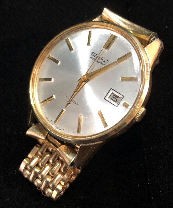 Seiko Automatic 17 Jewel Mens Vintage Watch 7005-2000… - Gem