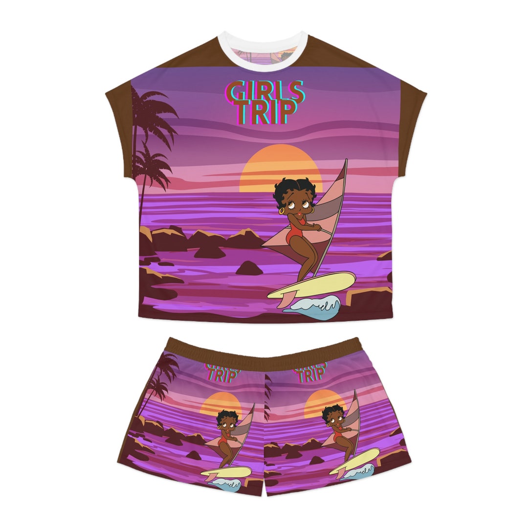 Betty Boop Girls Trip Short Pajama Set - Etsy