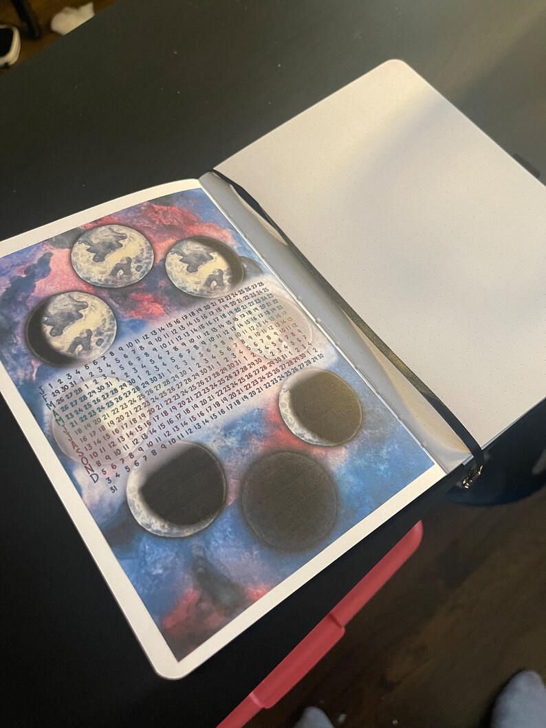 Bullet Journal Moon Phase Habit Tracker (digital File) - Etsy