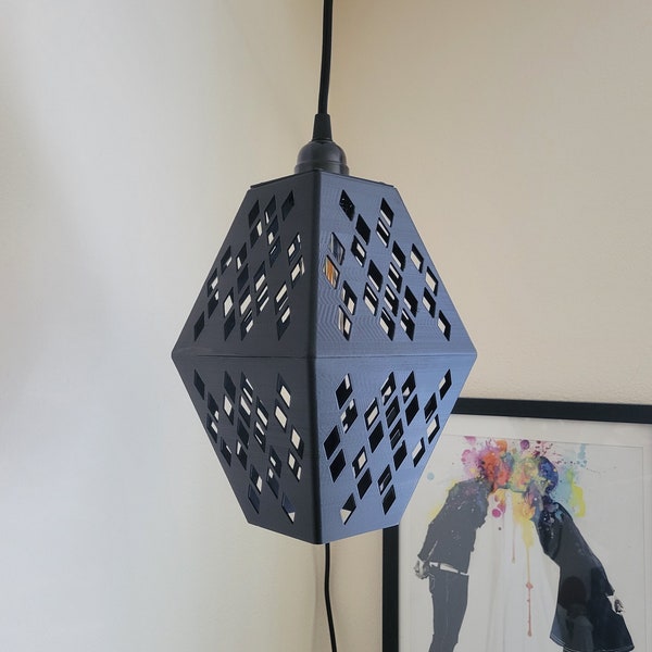 3d Printed Hanging Lamp - Etsy