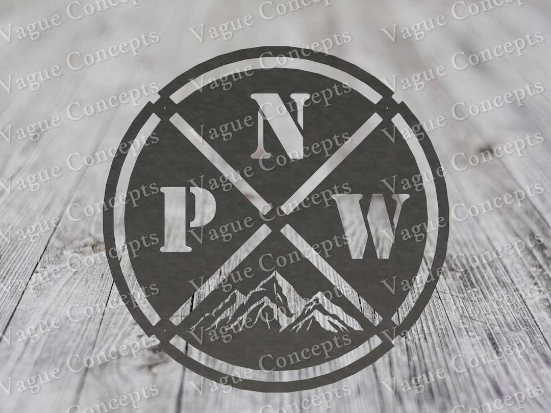 Pacific Northwest Sign: Mountain Wall Art (digital Download) - Etsy