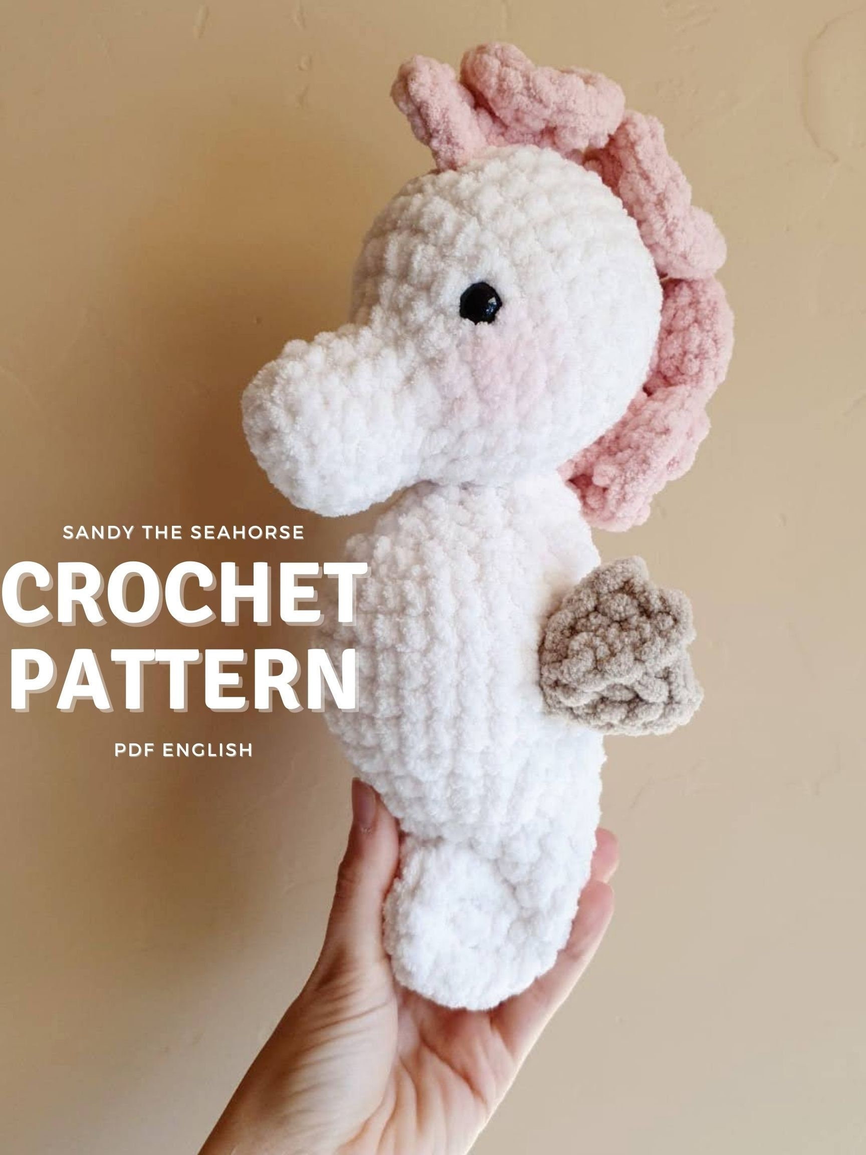 Sandy the Seahorse Amigurumi Pattern Crochet Seahorse Pattern - Etsy