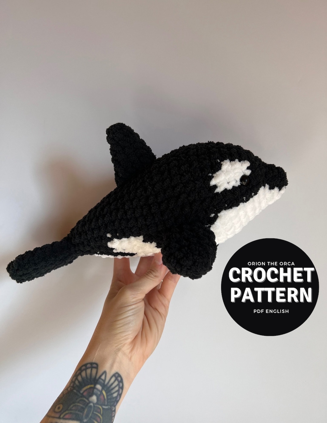 Orion the Orca Amigurumi Pattern, Crochet Orca Plushie Pattern Only ...