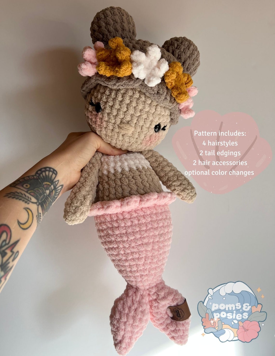 The Original Merbabies Amigurumi Pattern Crochet Merbaby - Etsy Canada