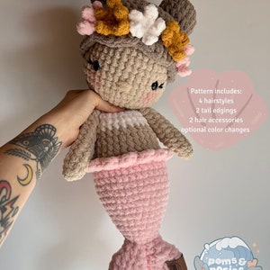 The Original Merbabies Amigurumi Pattern, Crochet Merbaby Plushie ...