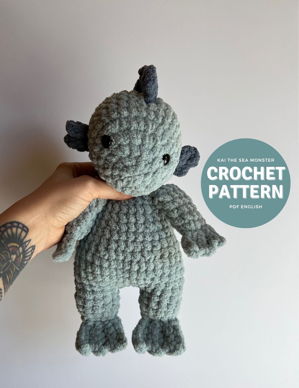 Kai the Sea Monster Amigurumi Pattern Crochet Sea Monster - Etsy