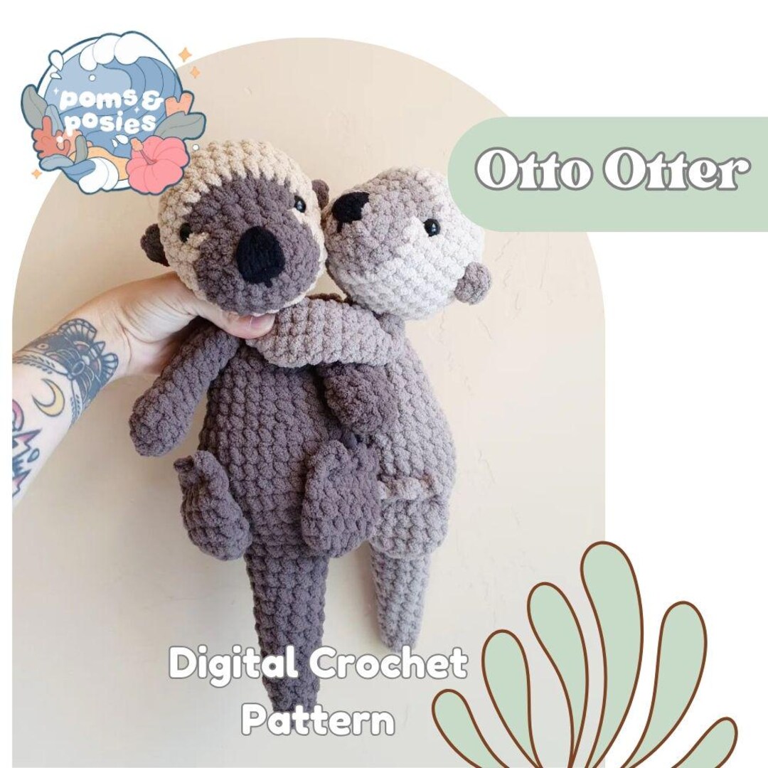 Otto the Sea Otter Pup Amigurumi Pattern, Crochet Sea Otter, Pattern ...
