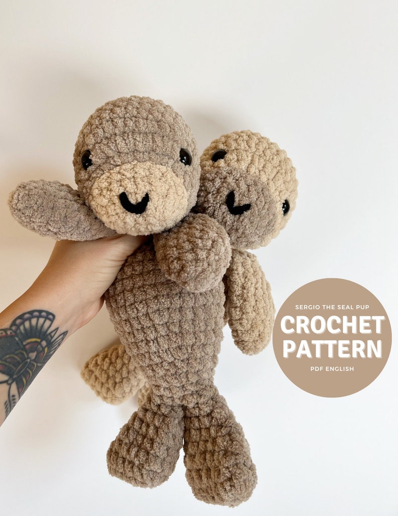 Sergio the Seal Pup Amigurumi Pattern Crochet Seal Plushie - Etsy