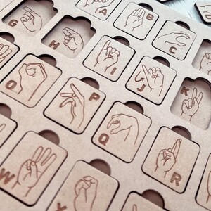 ASL Alphabet Educational Puzzle - Etsy