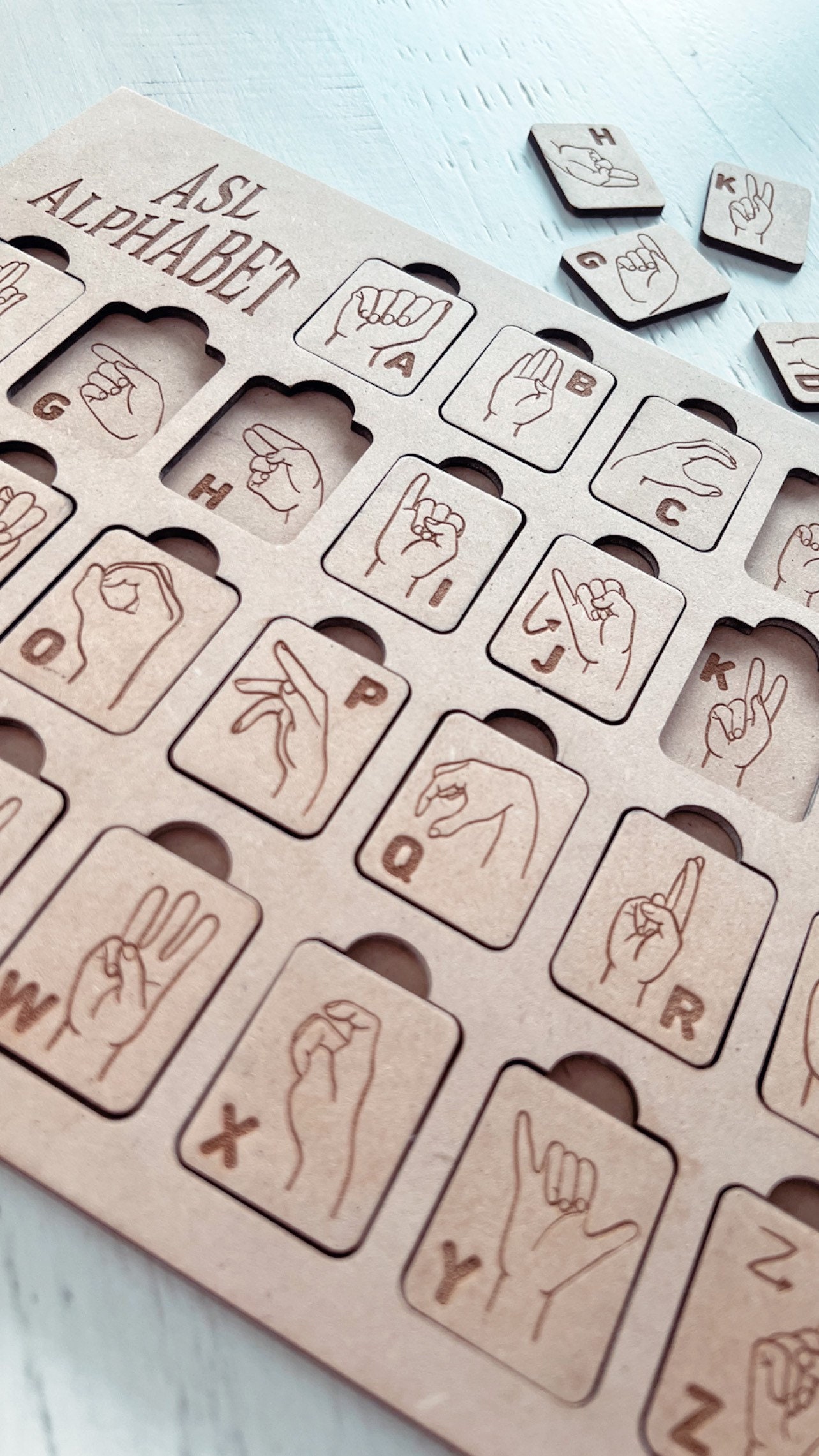 ASL Alphabet Educational Puzzle - Etsy