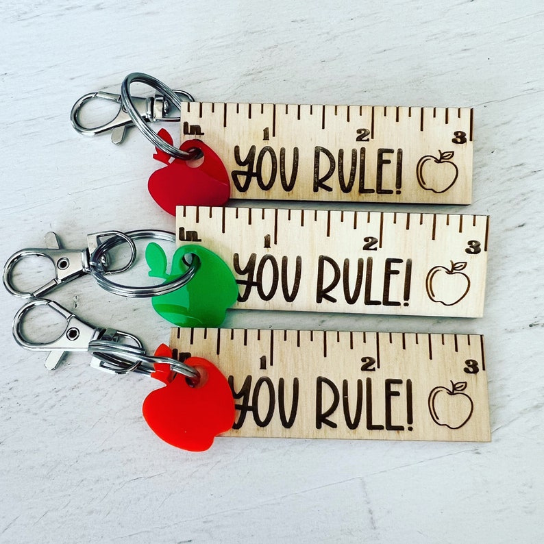 Swivel Keychain “you Rule” - Etsy