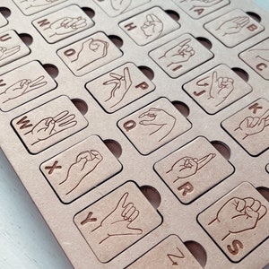 ASL Alphabet Educational Puzzle - Etsy