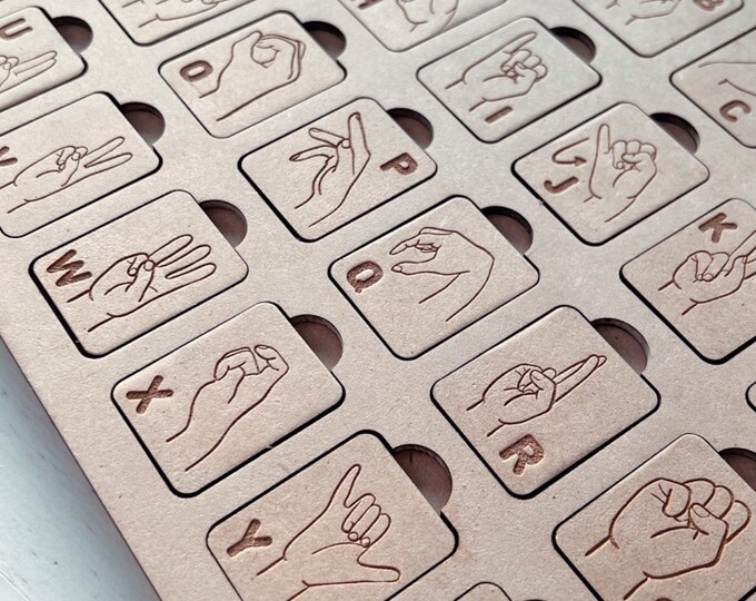 ASL Alphabet Educational Puzzle - Etsy