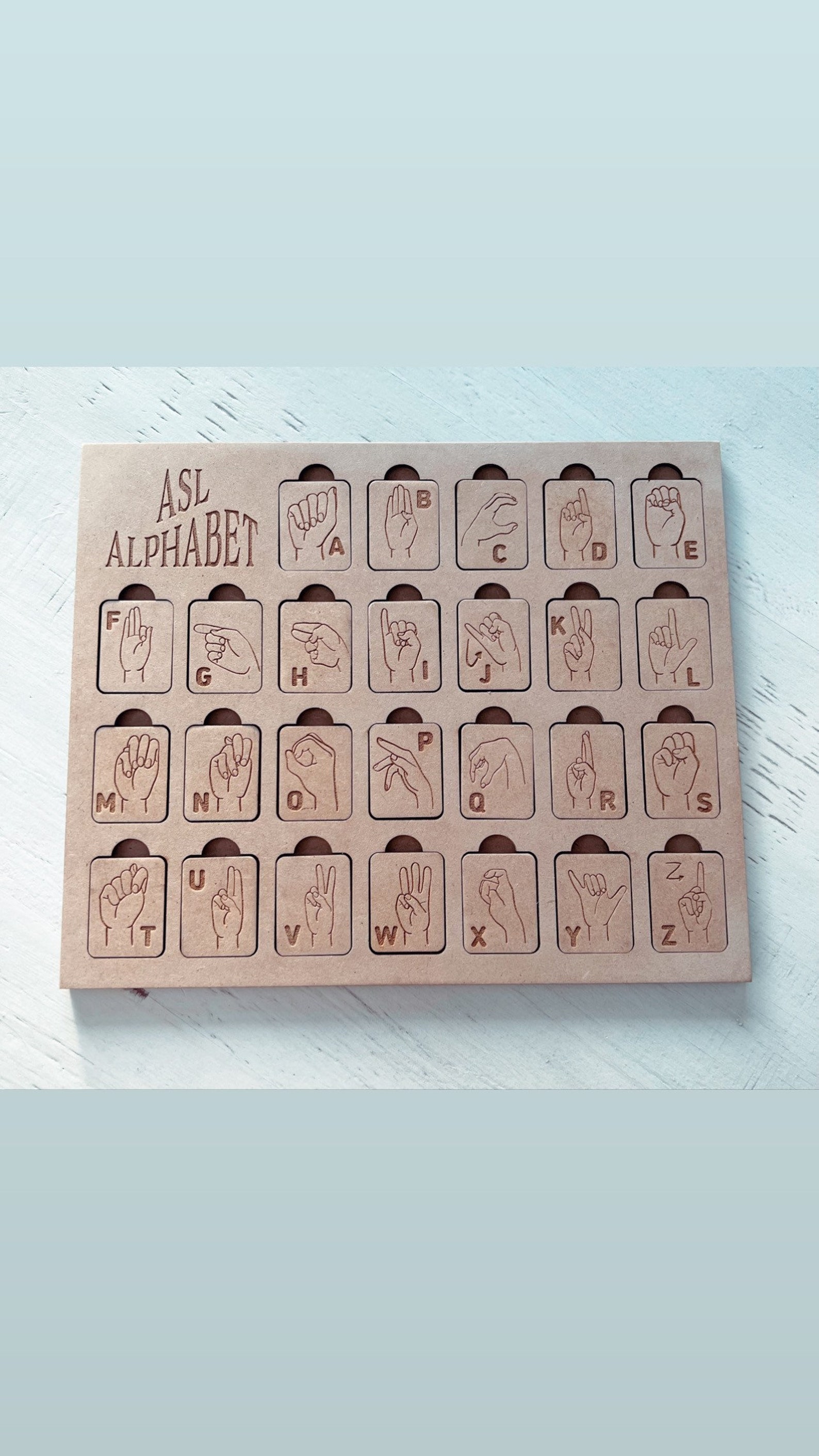 ASL Alphabet Educational Puzzle - Etsy