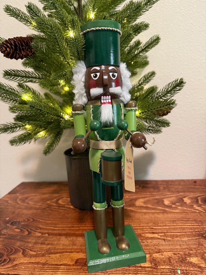 Hand-painted Wood Nutcracker - Nutcracker Figurine - 14 Inch - Etsy