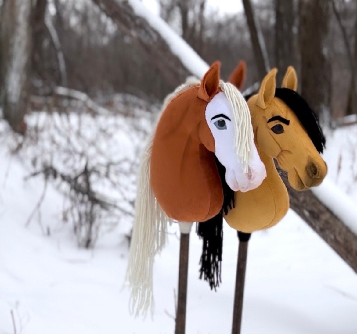 Spirit: Stallion of the Cimarron - Spirit and Rain Hobby Horses - Etsy