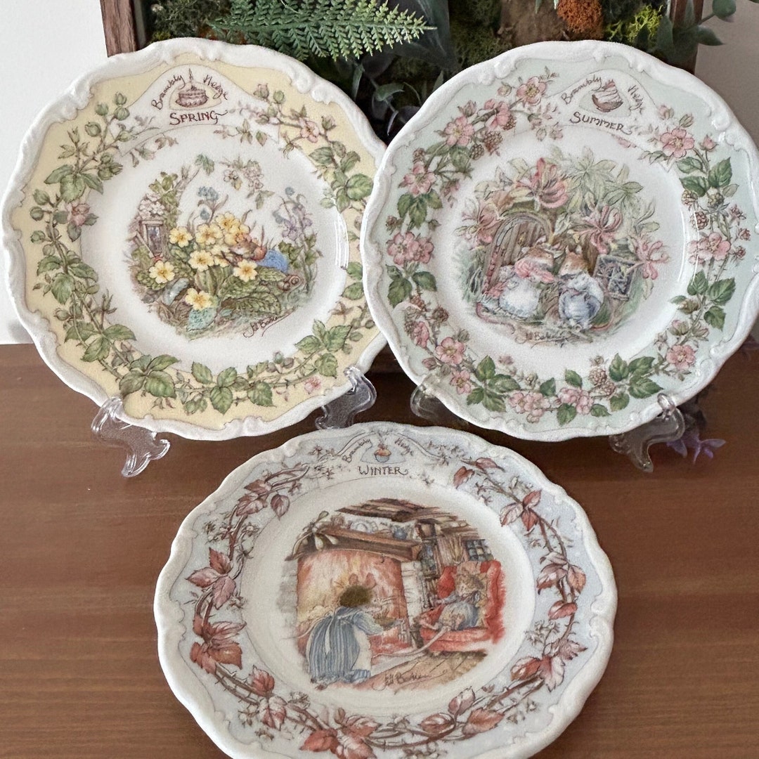 Brambly Hedge Summer Winter Autumn Spring Tea Plate by Royal Doulton ...