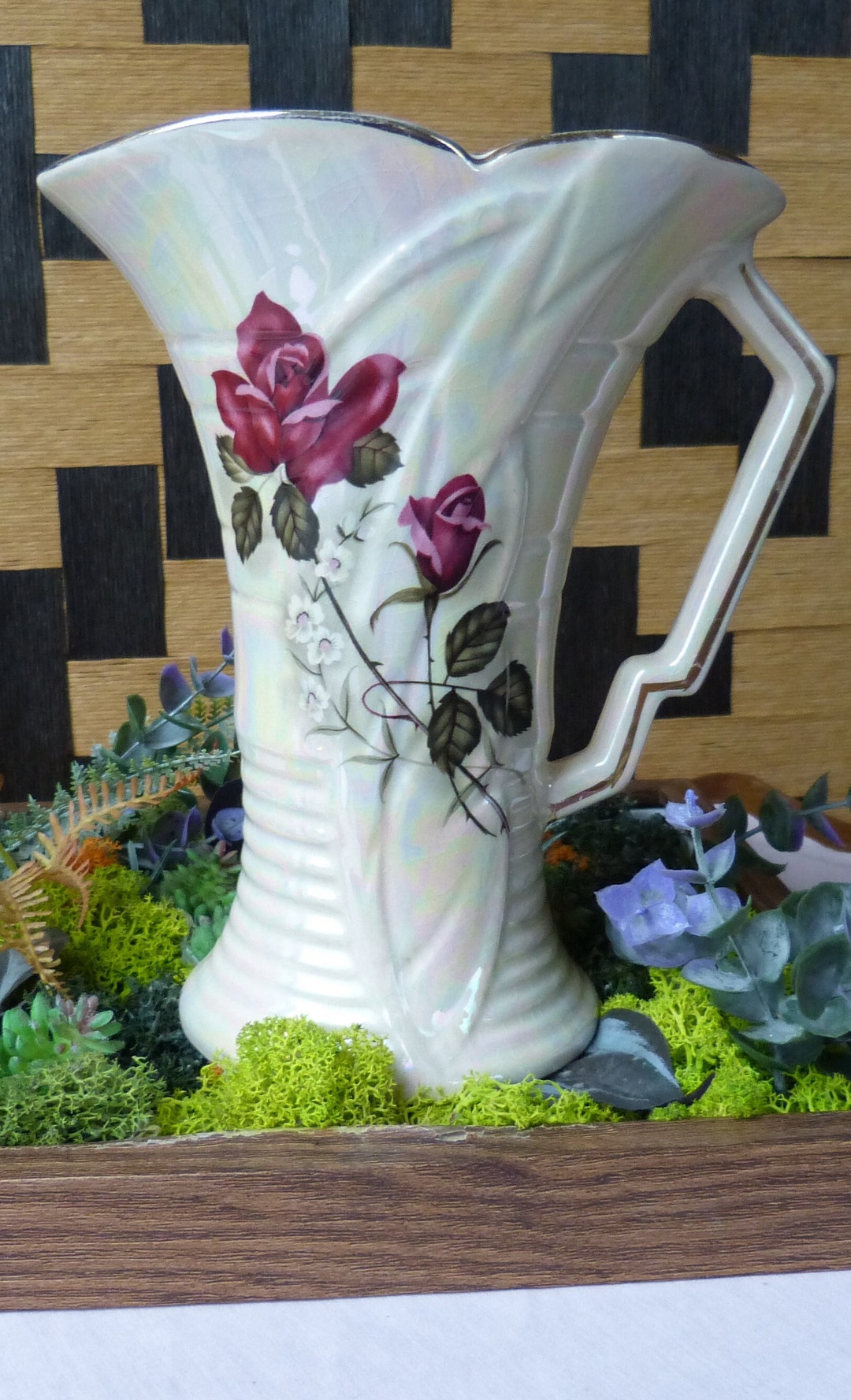 1950s Arthur Wood Pottery Harford 9940 Floral Jug - Etsy