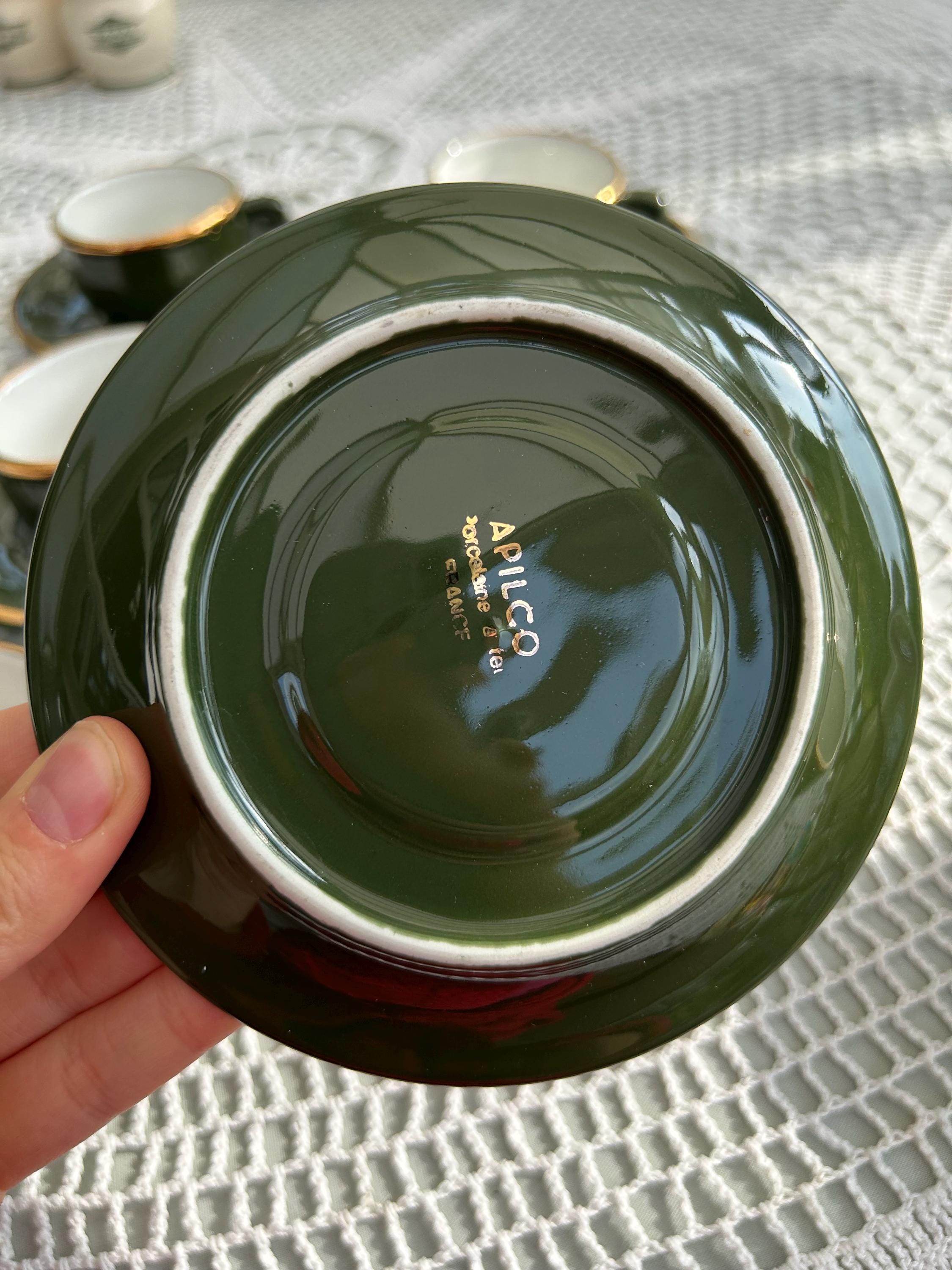 Apilco Espresso Coffee Cup Set of Six | Excellent Condition | Stamps on ...
